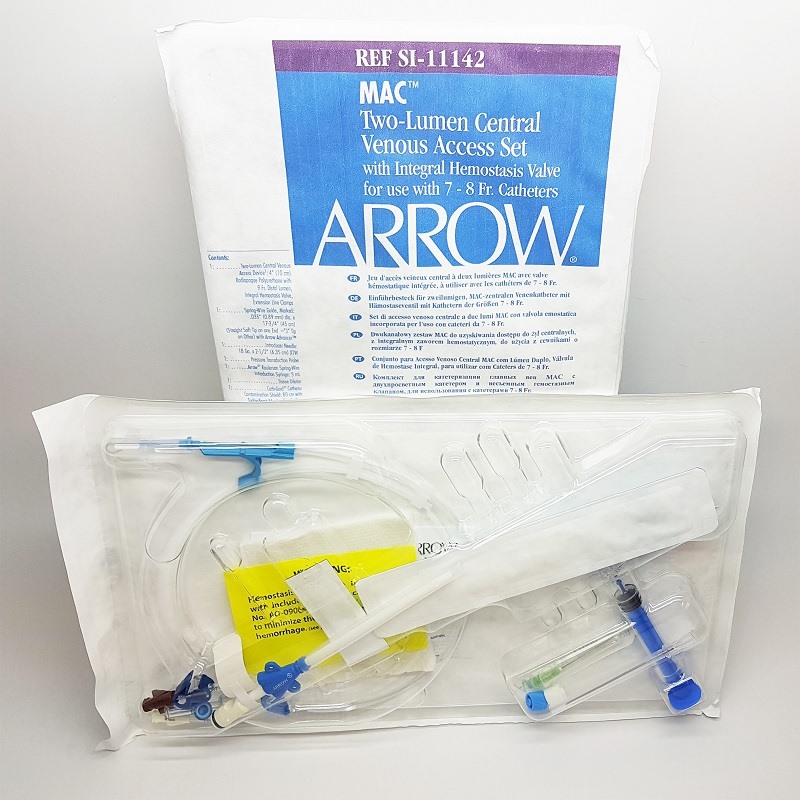 Catéter Mac 2 Lúmenes 9 Fr con Válvula Hemostática | Medical Center